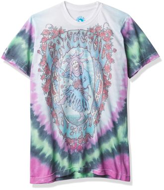 Liquid Blue Unisex-Erwachsene Grateful Vintage Seasons of The Dead Tie Dye Tee T-Shirt, Batik, X-Large