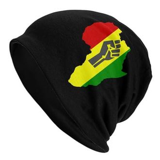 Generic Homme Femme Hiver Chapeaux Musique Reggae Rasta Africa Power Bonnets De Ski Classique Bonnets Tricot&eacute; Chaud Bonnet dhiver pour Quotidien Course Patina