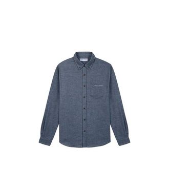 Maison Labiche Chemise droite col boutonn&eacute; en coton