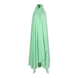 Patrizia Pepe Asymmetrisches Plissee-Kleid - - Dresses - Damen - Gr&uuml;n - S
