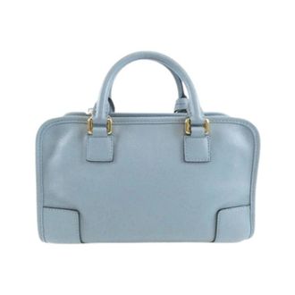Loewe Pre-owned Amazona Calf Leather Handbag - - Pre-owned - Damen - Blau - ONE SIZE