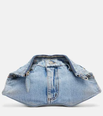 Alexander McQueen Sac Manta Small en denim