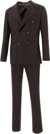 Barba Homme, Costumes, Brun, Taille: 2XL Costume Deux Pi&egrave;ces en Laine Vierge