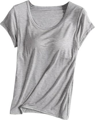 Generic Camisole Femme D&eacute;bardeur avec Soutien-Gorge Int&eacute;gr&eacute; Camisole Sport avec Brassi&egrave;re Caraco D&eacute;bardeur De en Yoga sans Manches Haut Tank Top Gilet Rembour