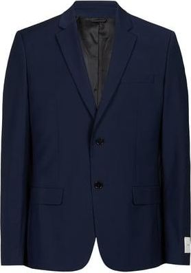 Calvin Klein Veste tailleur droite unie en laine