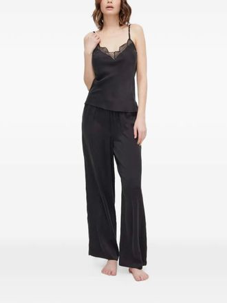 Chantelle lace V-neck top nightwear - Schwarz