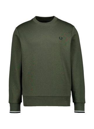 Fred Perry Herren Sweatshirt grün unifarben