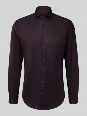 Jake*s Slim Fit Businesshemd aus Baumwolle mit Haifischkragen