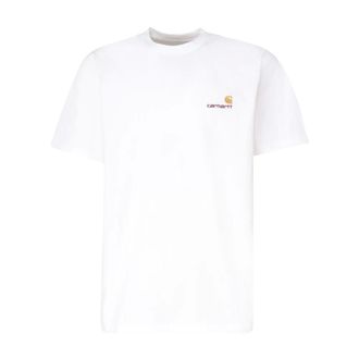 Carhartt Work in Progress Homme, Tops, Blanc, Taille: M T-shirt Blanc en Coton
