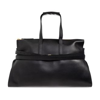 Moschino Leder Shopper Tasche - - Bags - Herren - Schwarzk - ONE SIZE