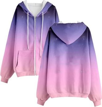 Generic Vestes l&eacute;g&egrave;res &agrave; capuche avec fermeture &eacute;clair et poches pour femmes, veste d&eacute;contract&eacute;e pour un usage quotidien et les activit&eacute;s de plein air, violet