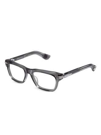 Chrome Hearts Trypolegain Brille mit eckigem Gestell - Grau