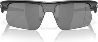 Oakley OO9400 Bisphaera Rectangular Sunglasses, Steel/Prizm Black, 68 mm
