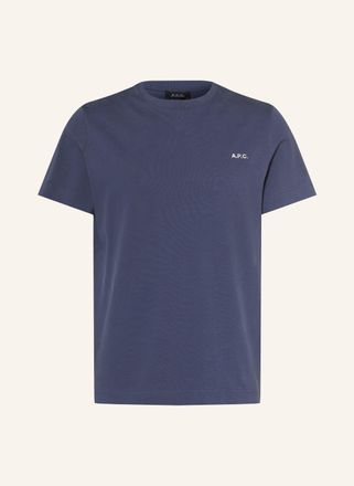 A.P.C. T-Shirt Oliver blau