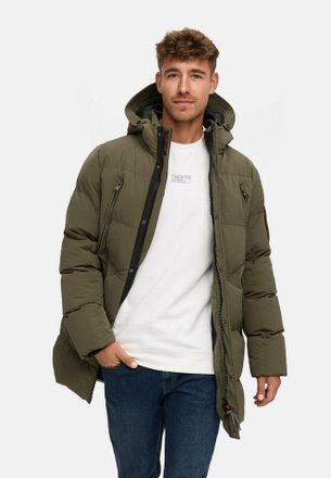 Indicode Winterjacke Herren INBoulton Jacke Winter Herrenjacke mit Kapuze und Taschen