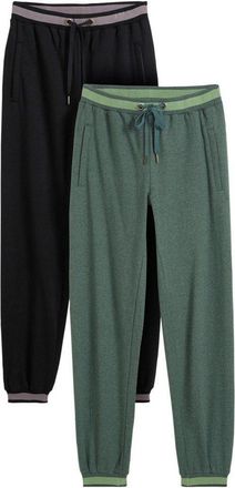 Bonprix Sweathose (Packung, 2-tlg., 2) Sweathose aus Baumwoll-Mix, 2er Pack