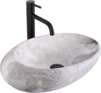 Rea aufsatzwaschbecken roxy c stone l.grey