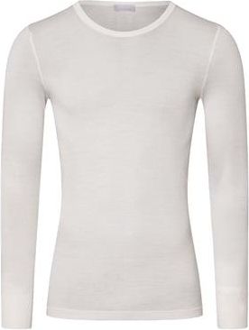Hanro T-shirt &agrave; manches longues en laine et soie