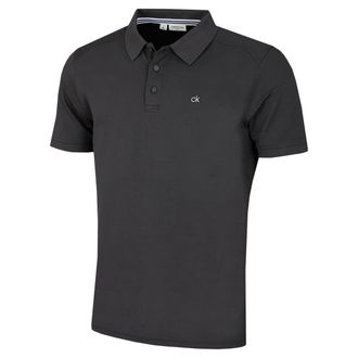 Calvin Klein Herren Campus 3 Knopf Kragen Polo Hemd - Holzkohle - XXXXXL