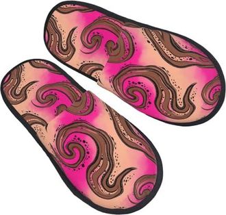 Generic L&eacute;g&egrave;re Pantoufles &agrave; Hiver Abstrait tourbillonnant Accueil Slippers Antid&eacute;rapant Chaussons dint&eacute;rieur pour Int&eacute;rieur Ext&eacute;rieur Maison M