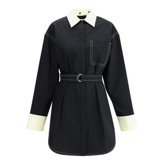 Sportmax Femme, Robes, Noir, Taille: 38 FR Myovid2 Shirt