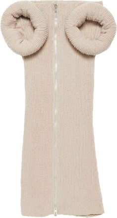 Acne Studios Grob gestricktes Minikleid - Rosa