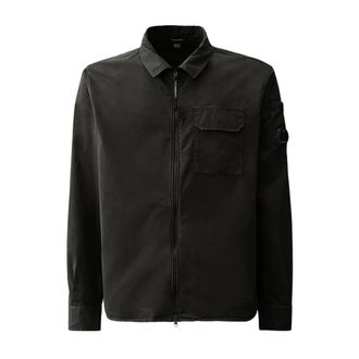 C.P. Company Zipped Overshirt - - Jackets - Herren - Schwarzk - S