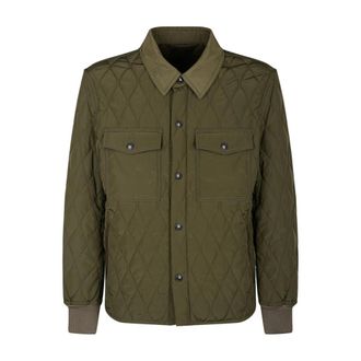 Tom Ford Steppjacke mit gerippten B&uuml;ndchen - - Jackets - Herren - Gr&uuml;n - XL