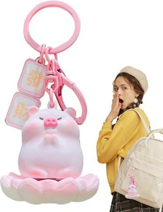 Generico Porte-cl&eacute;s danimaux de dessin anim&eacute;, porte-cl&eacute;s avec si&egrave;ge de rotatif - Mignon pendentif pour sac &agrave; main, d&eacute;coration de sac &agrave; dos pour gar&ccedil;ons et fill