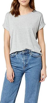 Only Only Onlmoster S/S Top Noos JRS T-Shirt Femme - ONLY Onlmoster S/S Top Noos Jrs, T-Shirt Femme, Gris, FR: 36 (Taille fabricant: 34) - FR 38 (Taille Fa