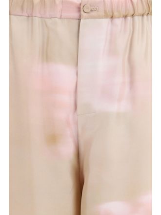 Fabiana Filippi Womens Silk Twill Pants Memento-Rosae Trousers Memento/rosae