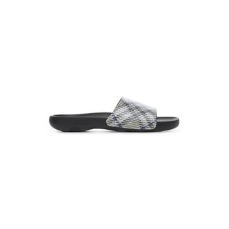 Burberry Slip-On Sandalen mit Karomuster - - Shoes - Herren - Grau - 40 EU