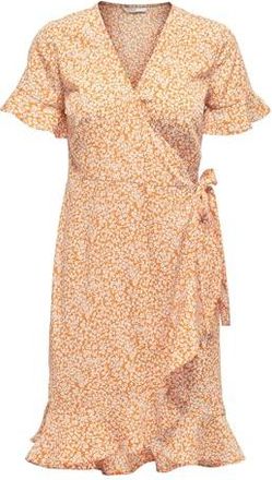 Only Robe Onlolivia Wrap pour Femme, Orange, 38