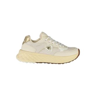 Blauer Leather Sneaker - - Shoes - Damen - Beige - 37 EU