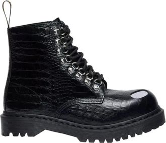 Arte Stiefeletten - 1460 PASCAL BEX STEEL TOE LEATHER BOOTS BLACK - Gr. 42 (EU) - in Schwarz - für Damen