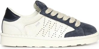 Panchic Homme, Chaussures, Blanc, Taille: 41 EU Baskets Cracked Suede
