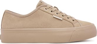 Calvin Klein Sneakers Calvin Klein Vulc Flatf Lace Up Sue/Wl Ck YW0YW02000 Beige