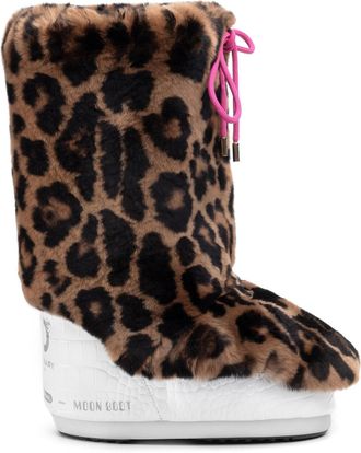 Moon Boot Au&szlig;en-Schuhw&auml;rmer Moon Boot Cover Rex Rabbit 140C0V04001 Braun