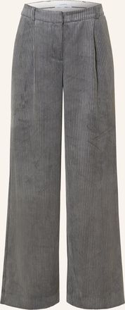 Comma Comma Marlenehose Aus Cord grau