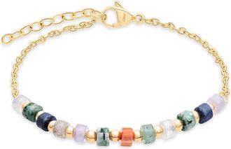 s.Oliver Bracelet - Elegantes Armband aus poliertem Edelstahl - gold - Ankerkette verstellbar bis 20 cm - wasserfest & hautfreundlich