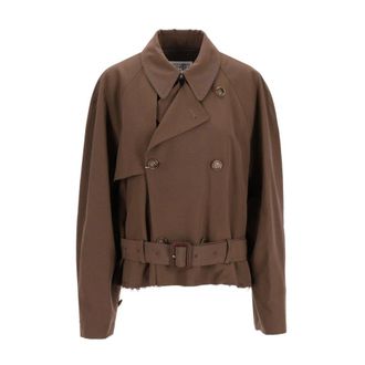 Maison Margiela Kurze Jacke - - Jackets - Damen - Braun - S