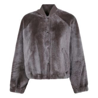 Brunello Cucinelli Faux Fur & Shearling Jackets - - Jackets - Damen - Grau - S