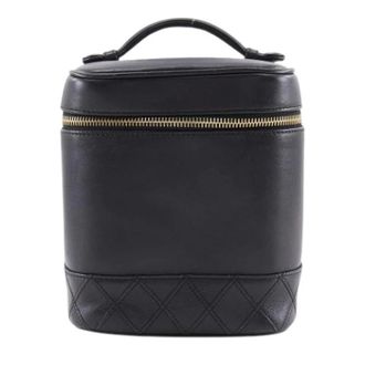 Chanel Vanity Case en Cuir de Veau Pre-owned - Femme - Pre-owned - Noir - Taille: ONE Size