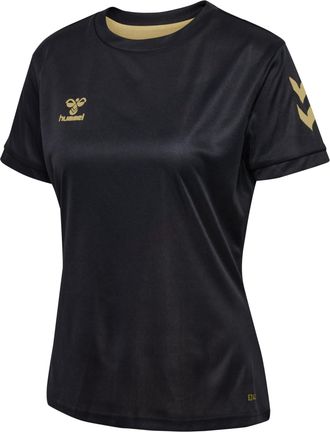 Hummel E24C LTD Reversible Poly Tee Women Black/Gold - XL