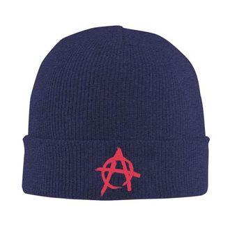 Generic Extensible Bonnet Tricot&eacute;, Symbole de lanarchie, Coupe-Vent Chapeau dhiver Tricot&eacute;, Tricoter Chapeau pour Sports, Adultes, Cyclisme