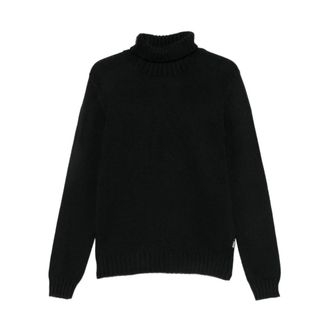 Add Gerippter Rollkragenpullover - - Knitwear - Herren - Schwarzk - M