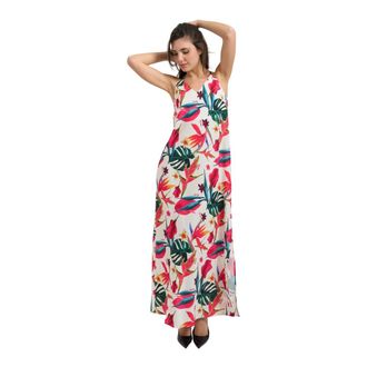 Yes-Zee YES Zee, Femme, Robes, Multicolore, Taille: 38 FR Robe longue &agrave; motif floral