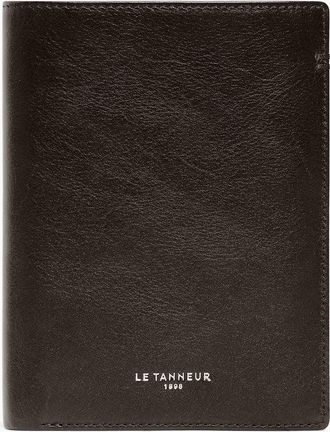 Le Tanneur Grand portefeuille vertical zipp&eacute; 2 volets Lucien en cuir huil&eacute;