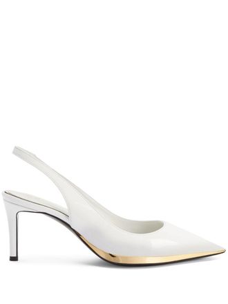 Giuseppe Zanotti escarpins Vyrgin 70 mm à bride arrière - Blanc