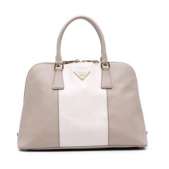 Prada Pre-owned Sac structur&eacute; en cuir - Femme - Pre-owned - Gris - Taille: ONE Size